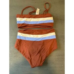 l*space | Swim | New Brown L Space Two Piece Swimsuit Bikini Size Small ...